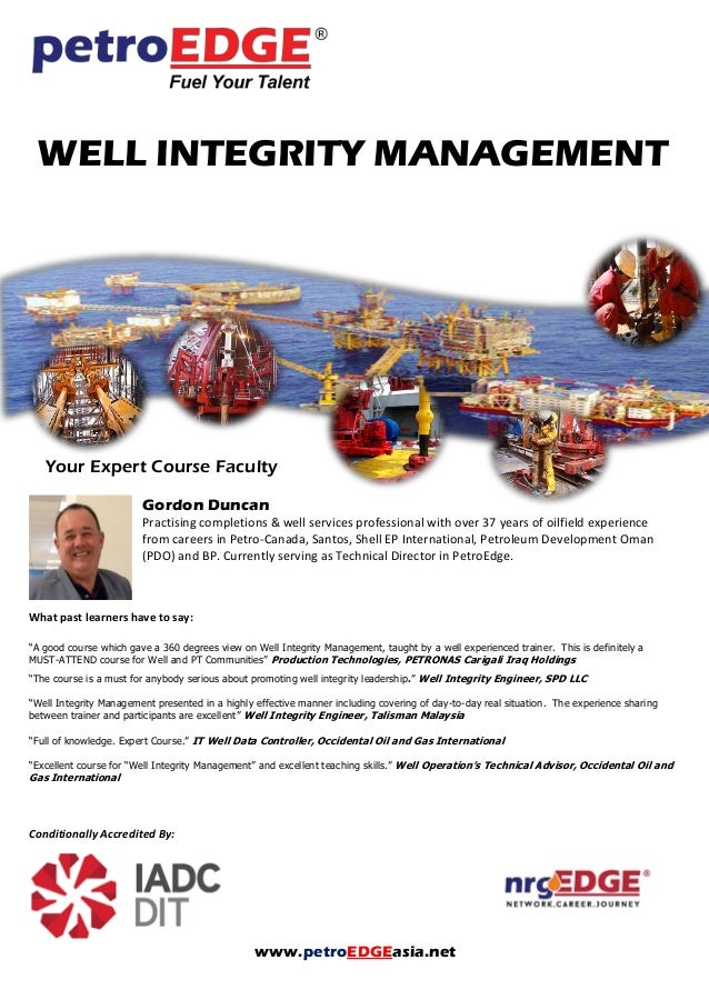 WELL INTEGRITY MANAGEMENT