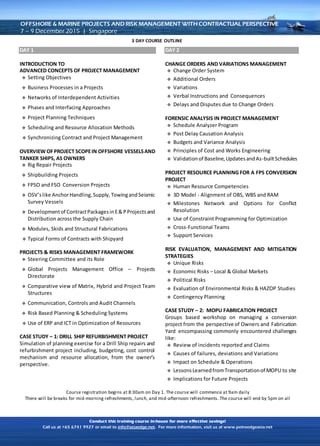 Offshore & Marine Projects and Risk Management with Contractual ...