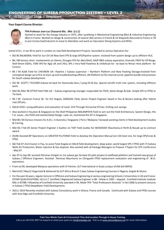 Engineering of Subsea Production Systems | PDF