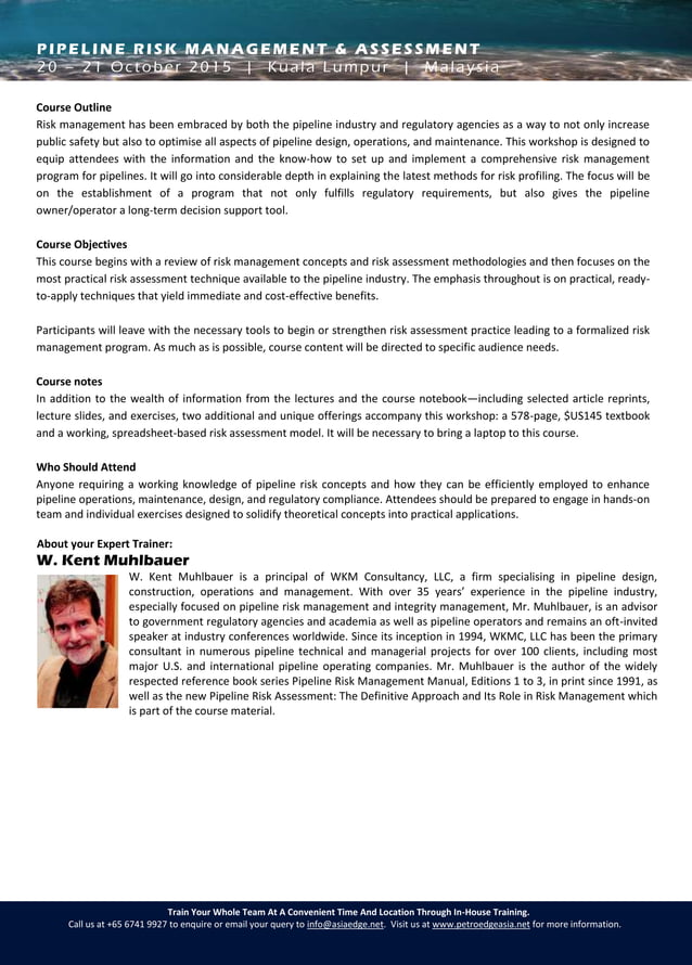 Pipeline Risk Management and Assessment | PDF