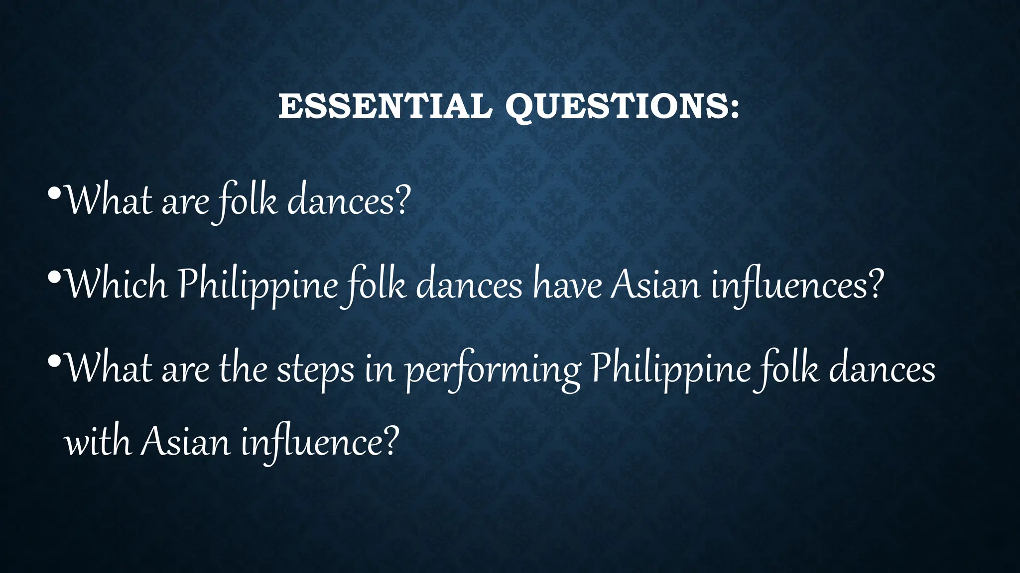 P8 QUARTER 4 Unit 5: Folk Dances with Asian Influence | PPTX