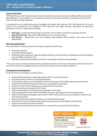 HPHT Well Engineering | PDF