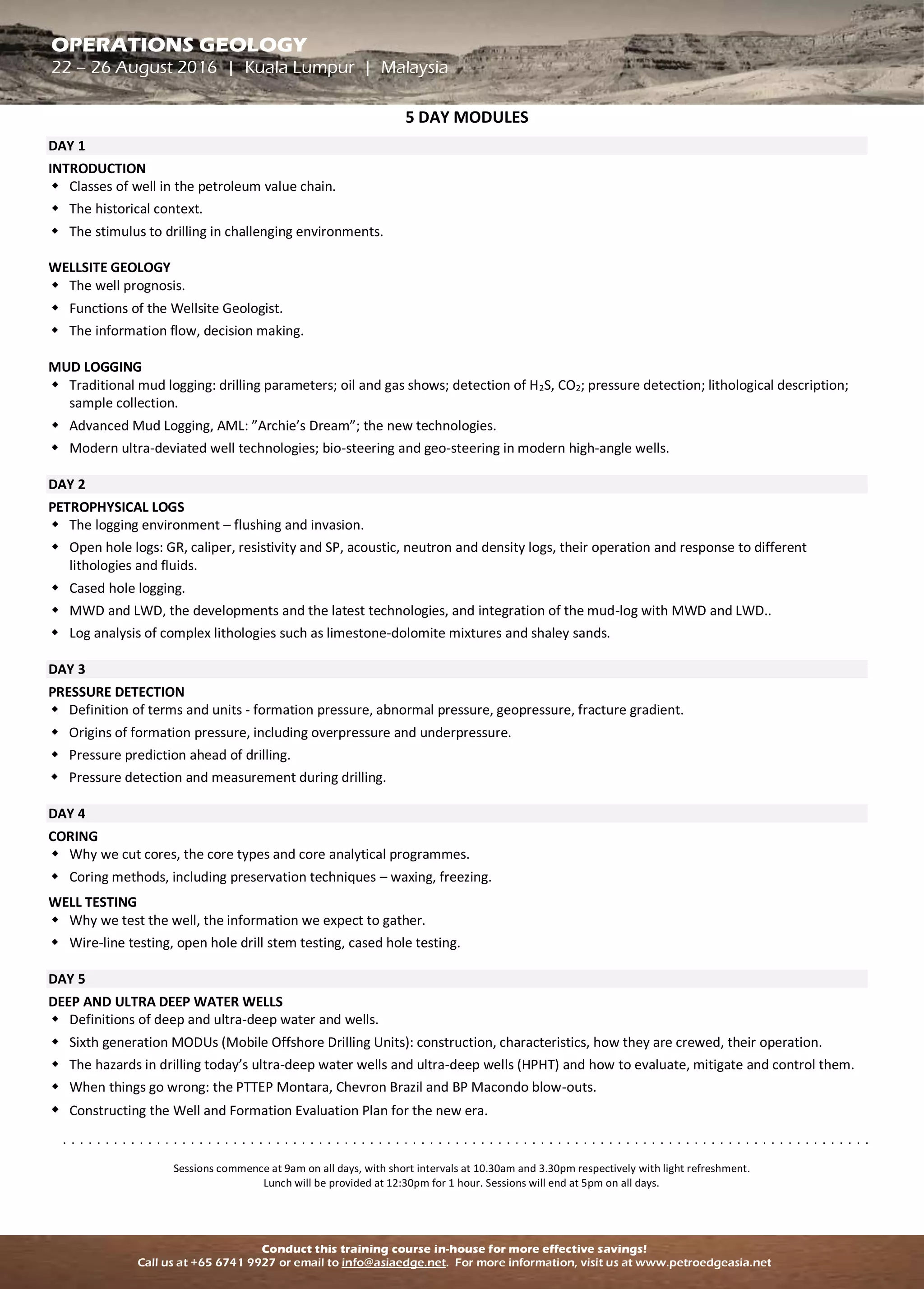 Operations Geology | PDF