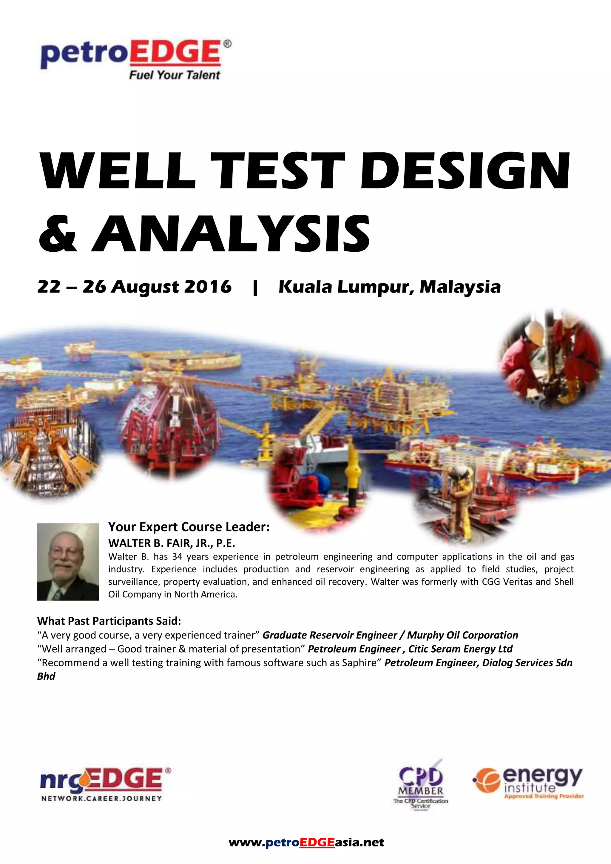 Well Test Design and Analysis | PDF