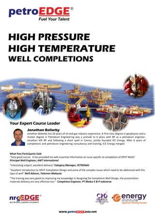 PE979 HIGH PRESSURE HIGH TEMPERATURE COMPLETIONS | PDF