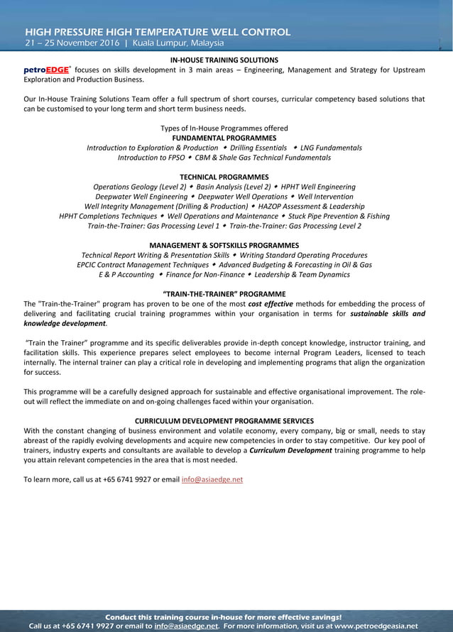 Pe986 HPHT Well Control | PDF