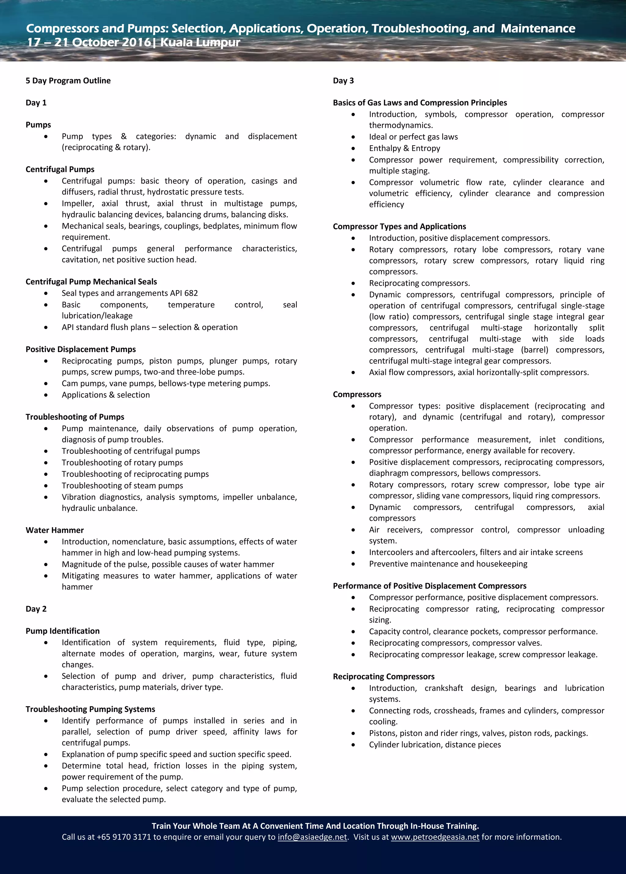 PE999.Compressors and Pumps: Selection, Applications, Operation ...