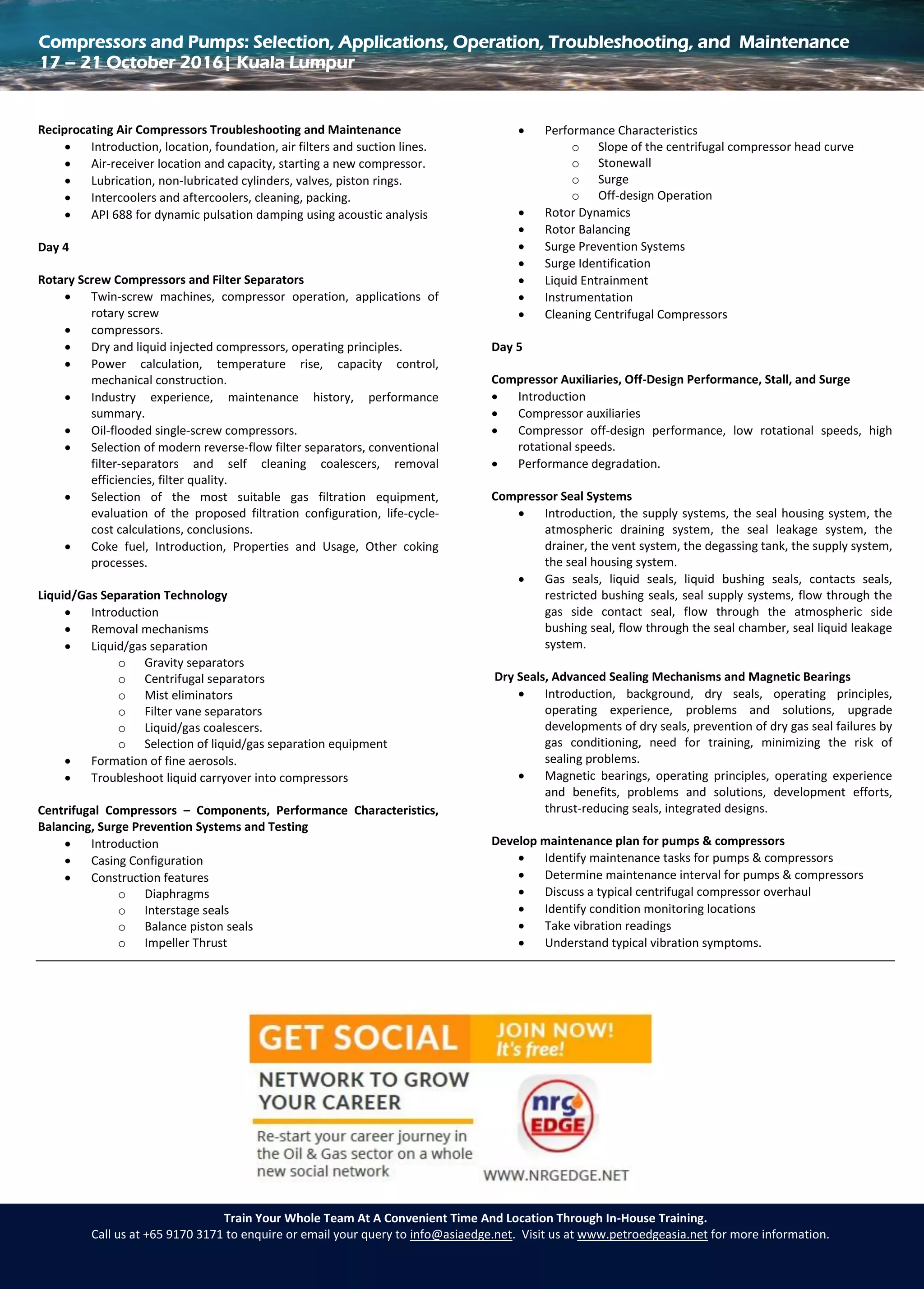 PE999.Compressors and Pumps: Selection, Applications, Operation ...