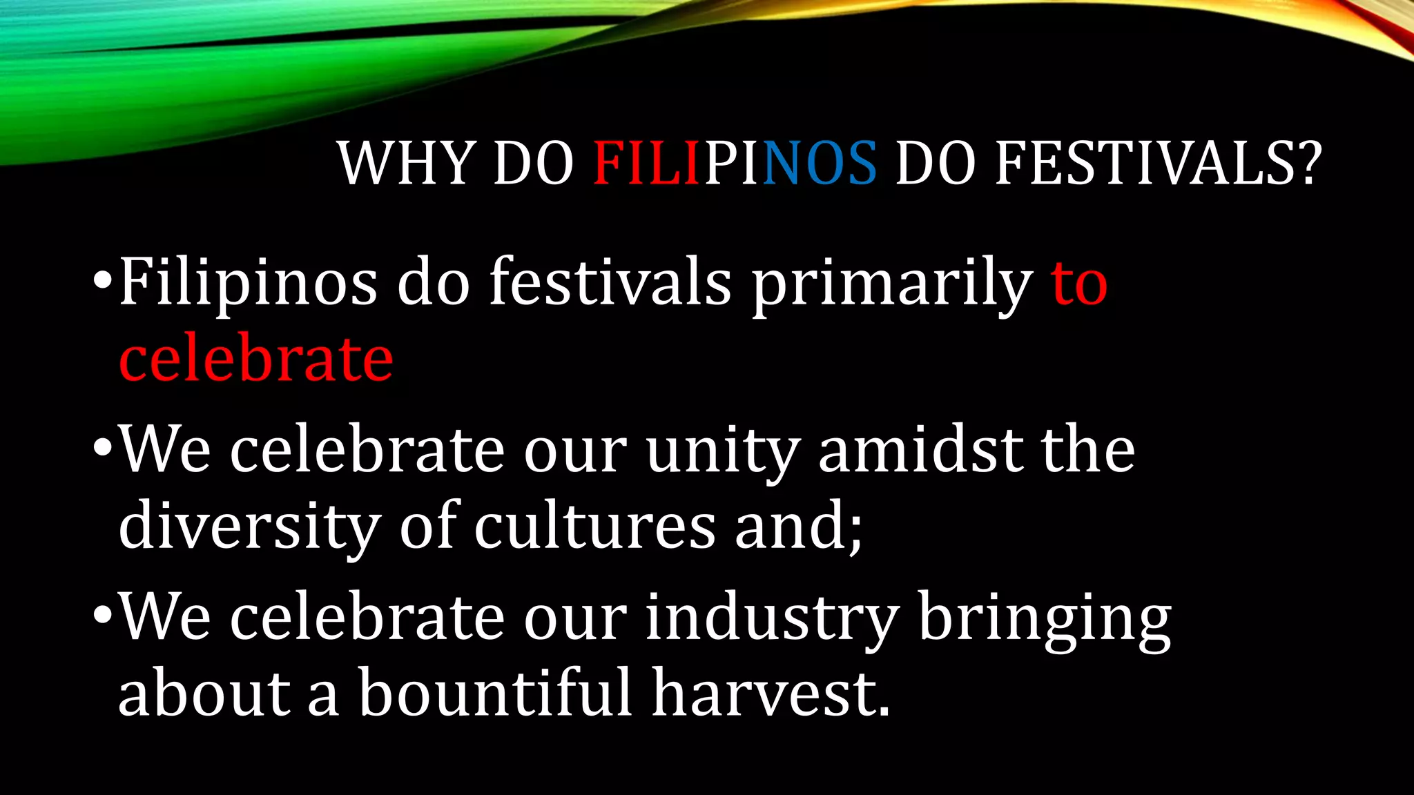 An introduction to Philippine Festival Dances (Religious and Secular ...