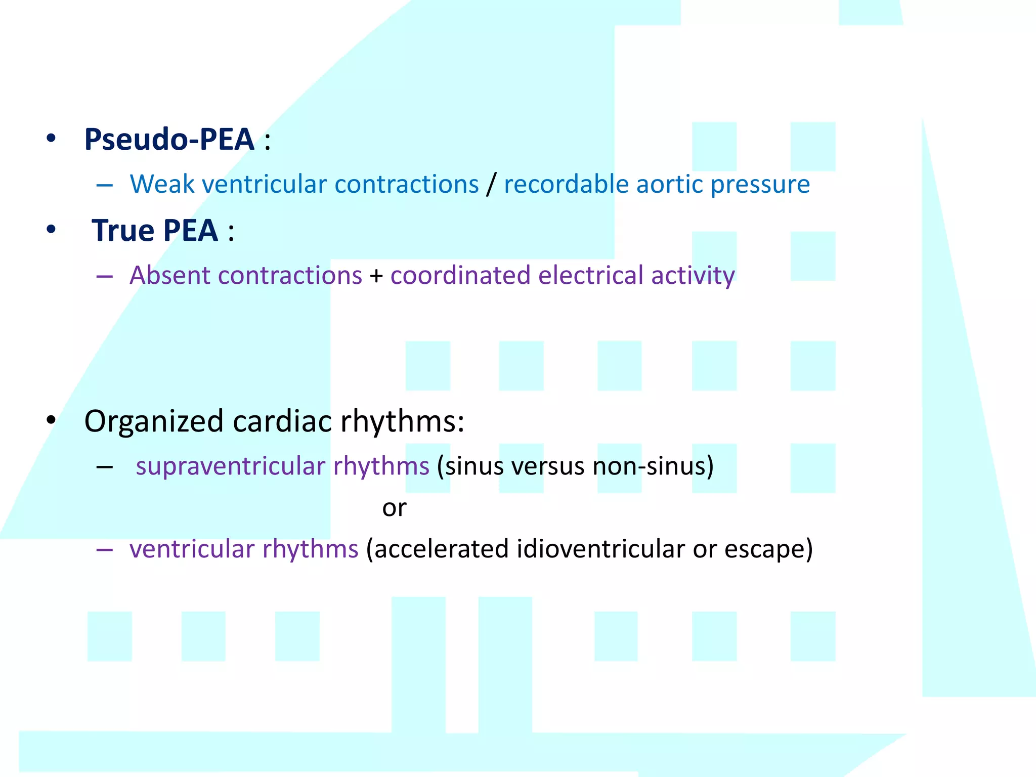 pulseless electrical activity bradycardia Nov 2014 | PPTX