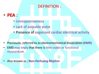 pulseless electrical activity bradycardia Nov 2014 | PPTX