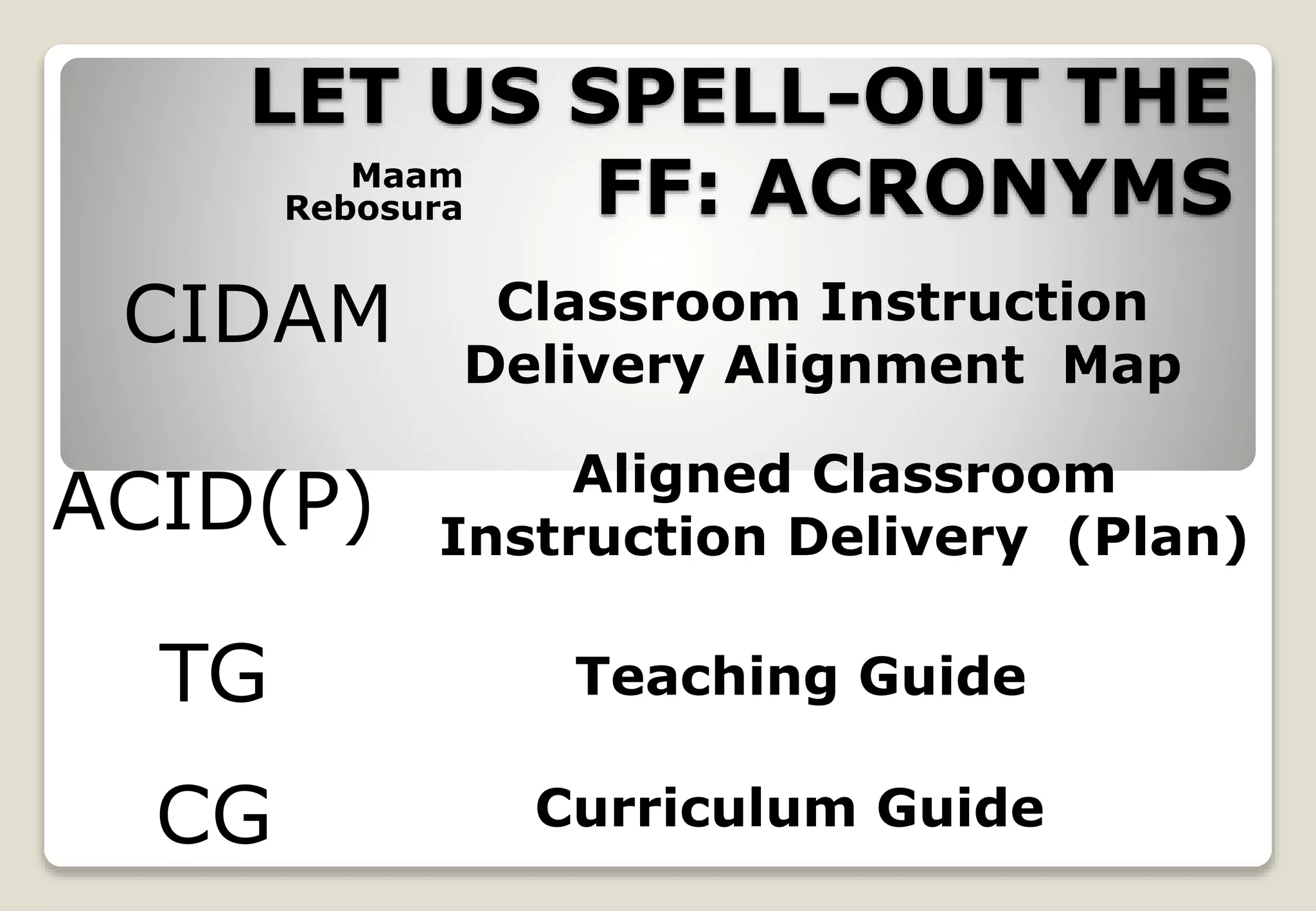 Peac cidam presentation 2019 | PPTX
