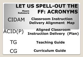 Peac cidam presentation 2019 | PPTX