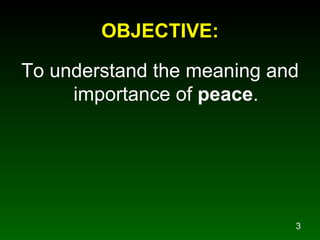 Peace | PPT