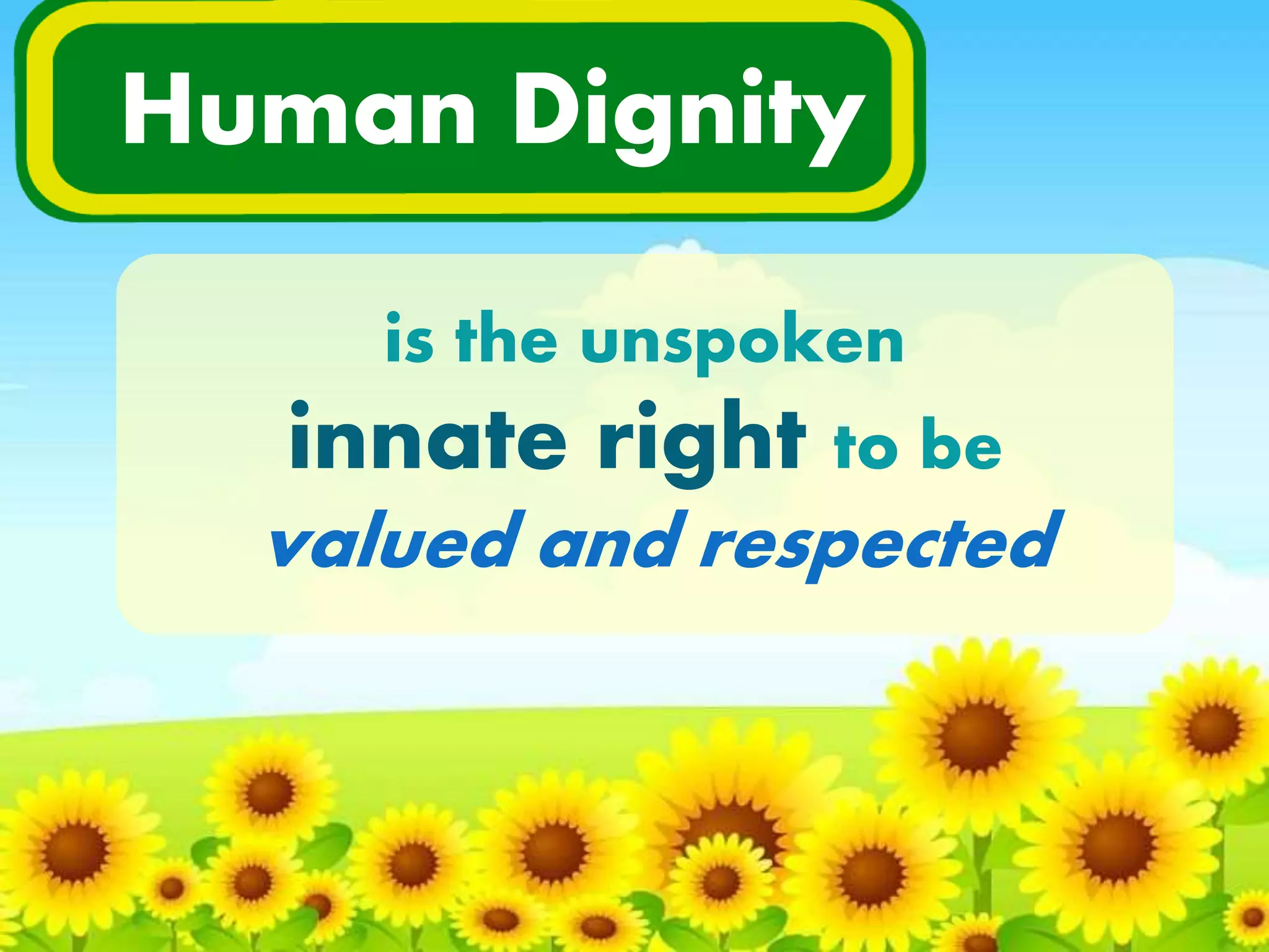 Upholding Human Dignity | PPTX