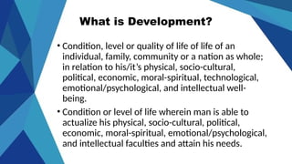 Peace and development, sustainable development growth | PPT