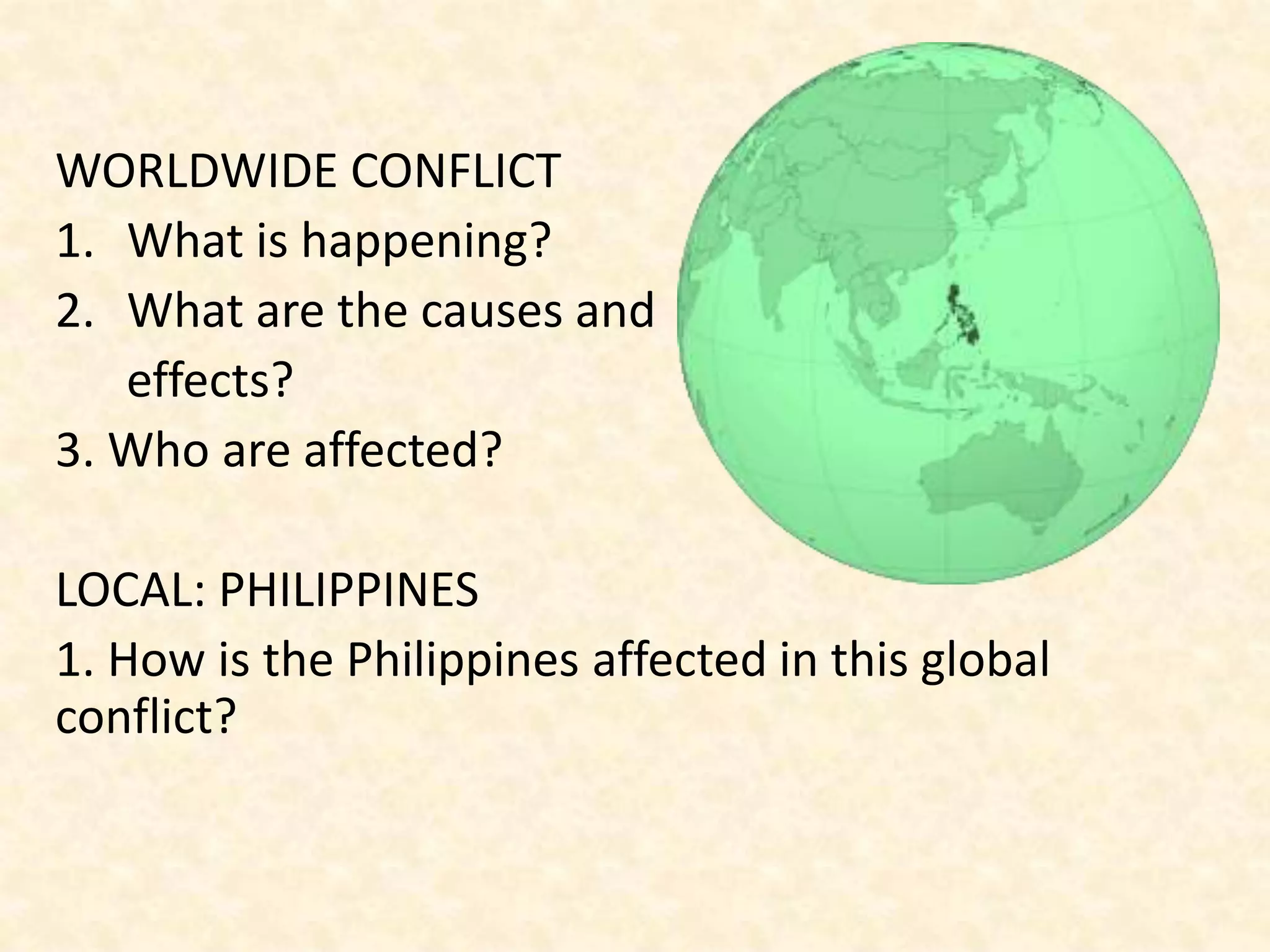 Peace and conflict | PPTX