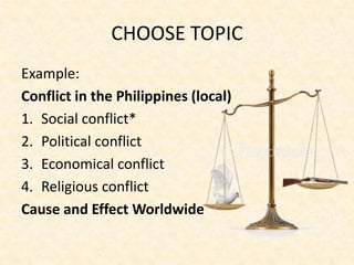 Peace and conflict | PPTX