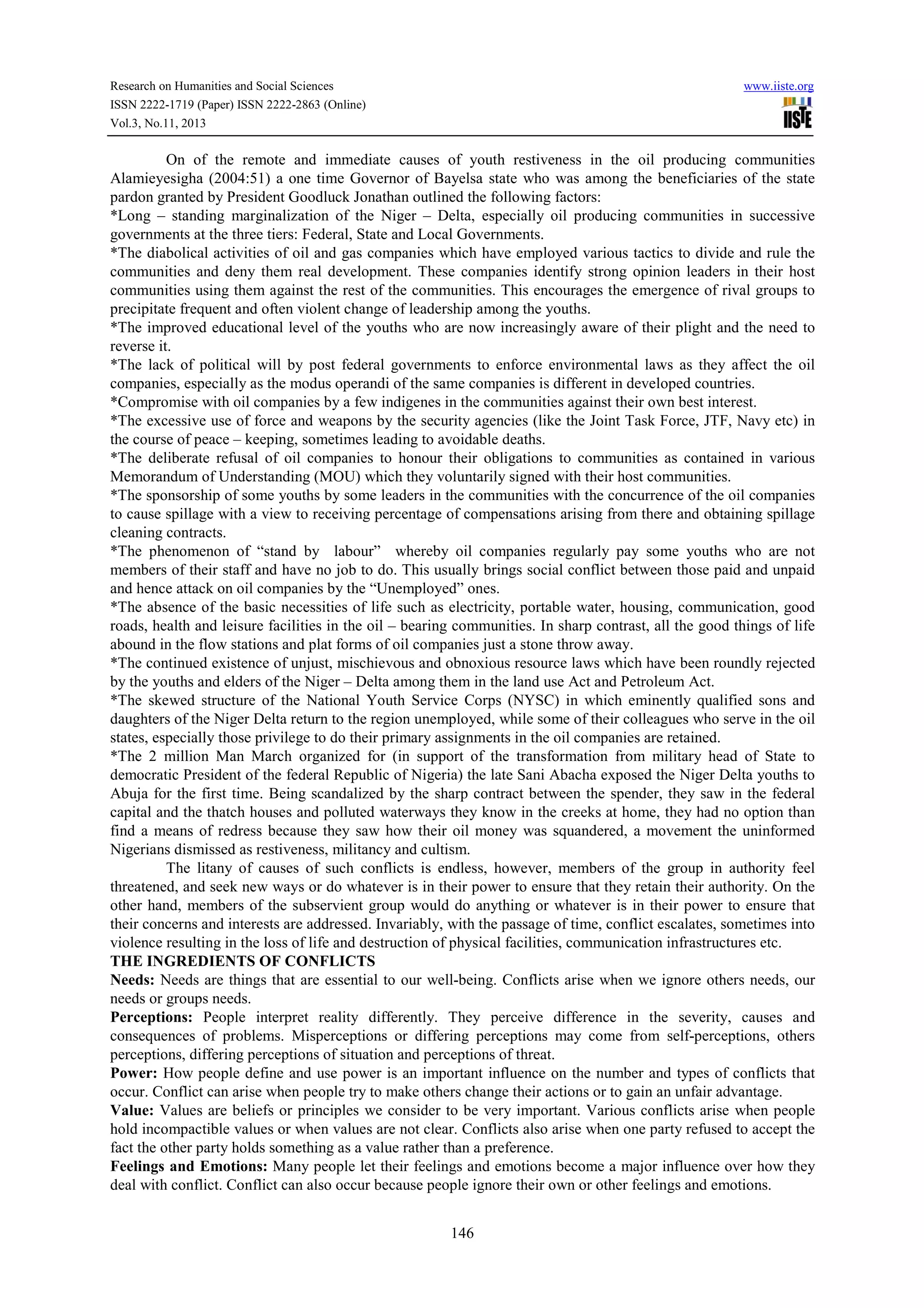 Peace and conflict resolution | PDF