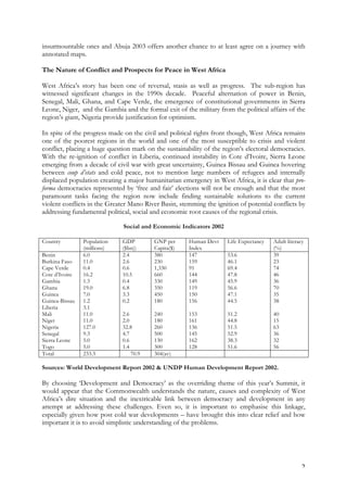 Peace and security in west africa | PDF