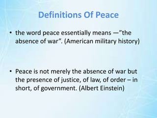 Peace by Mehran khan | PPTX