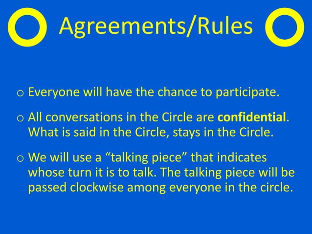 Peace Circle agreements | PPTX