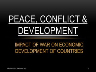 War and Economic Development | PPTX