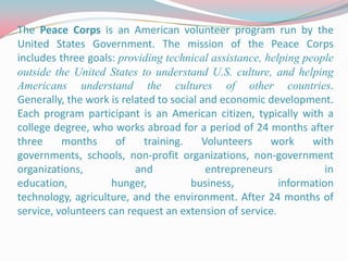 Peace Corps | PPTX