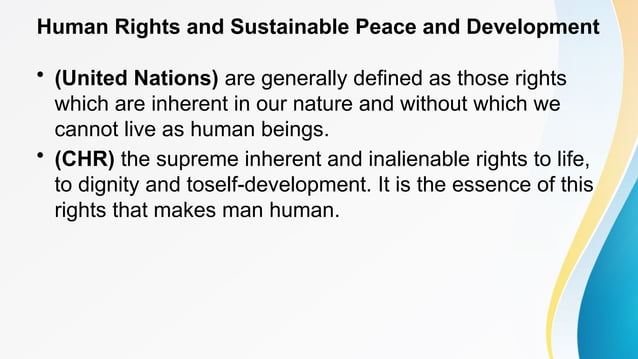 Upholding human rights defining human dignity | PPTX | Law