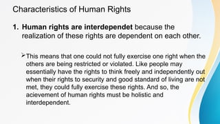 Upholding human rights defining human dignity | PPTX