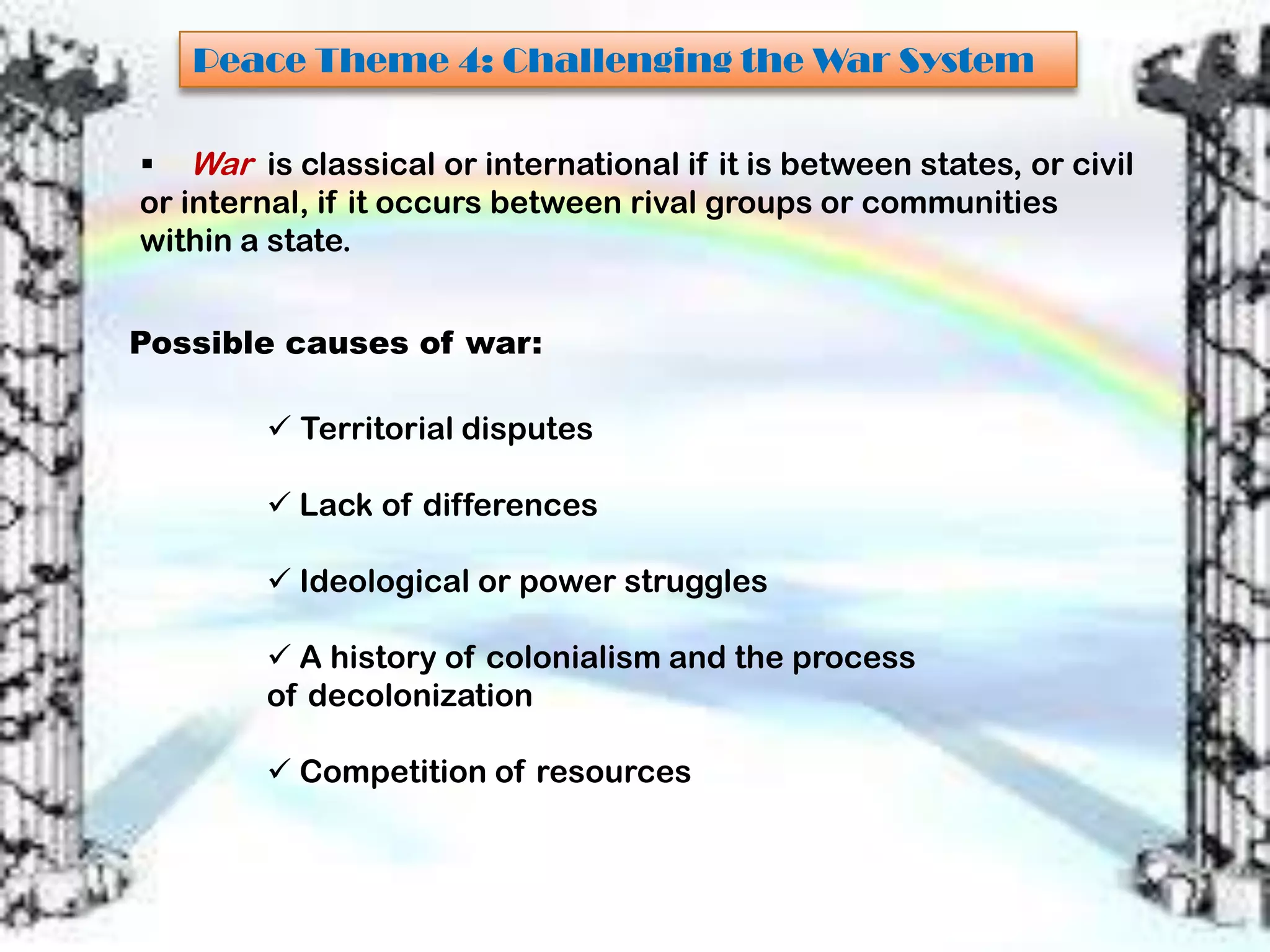 Peace Education (A Transformative Response to Major Societal Challenges) | PPTX