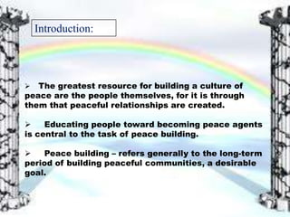 Peace Education (A Transformative Response to Major Societal Challenges ...