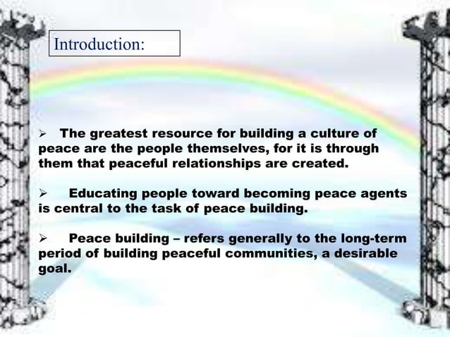 Peace Education (A Transformative Response to Major Societal Challenges) | PPTX