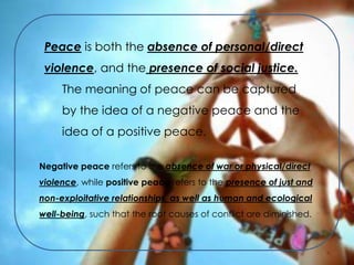 Peace education | PPT
