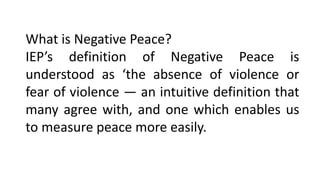 peace education power point presentation | PPTX