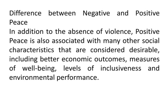 peace education power point presentation | PPTX