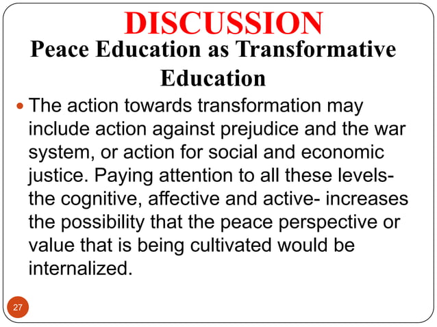 Peace Education | PPTX