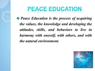 Peace education | PPTX
