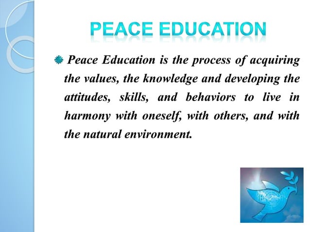 Peace education | PPT