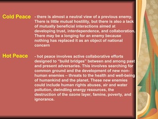 The Nature peace education powerpoint presentation | PPT