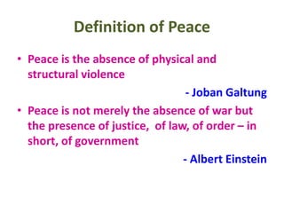 Peace education | PPTX