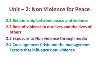 Non Violence for Peace | PPTX