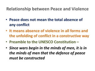 Non Violence for Peace | PPTX