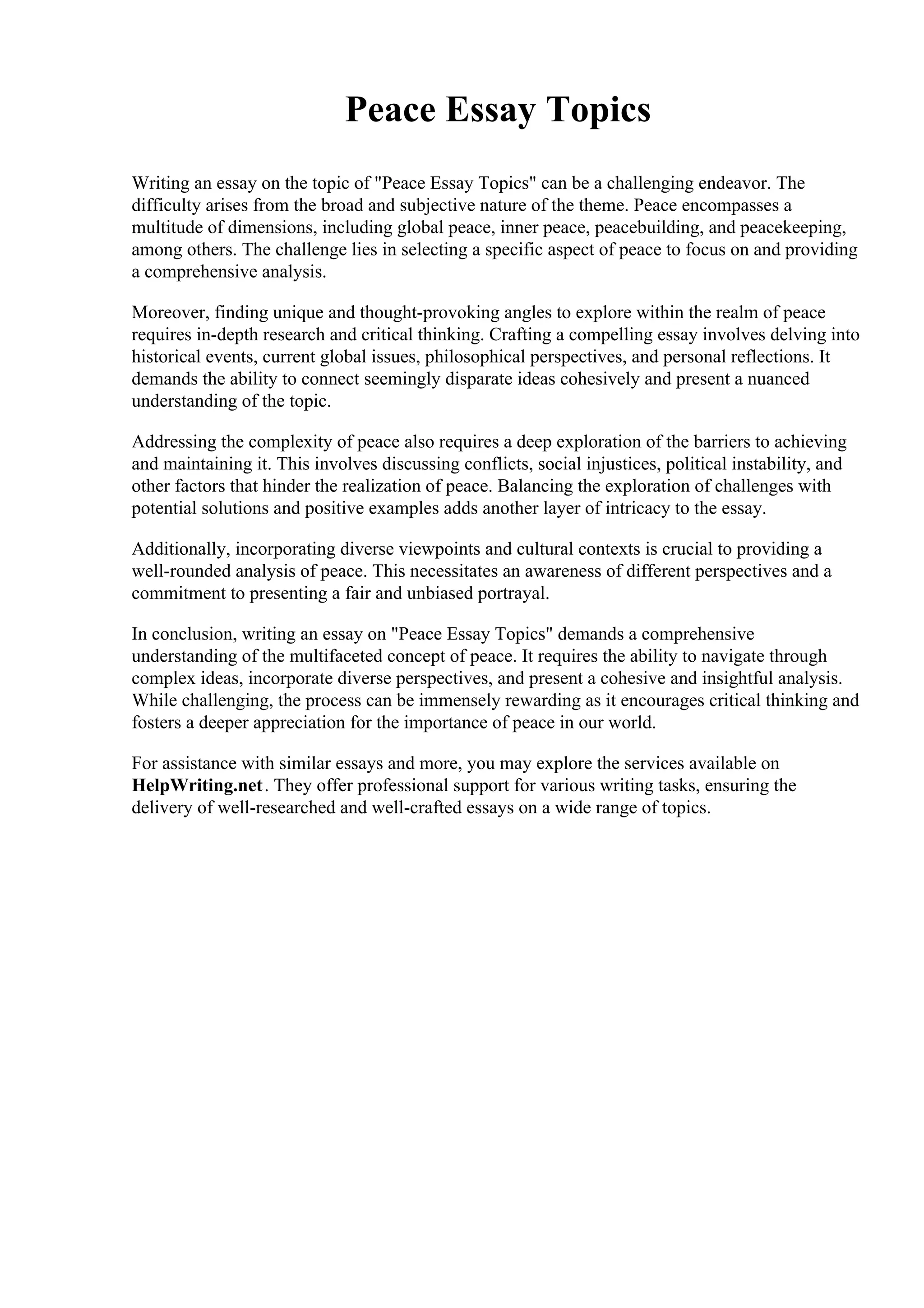 Peace Essay Topics.pdf