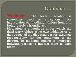 Peaceful settlement of international dispute | PDF