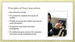Peace journalism ppt | PPTX