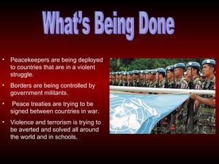 Peacekeeping and Conflict Prevention Power Point by Grant, Bracken and ...