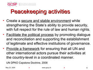 Peacekeeping 18.05.09