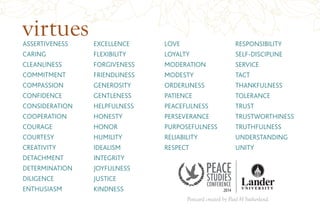 Peace & Virtue Postcards | PDF