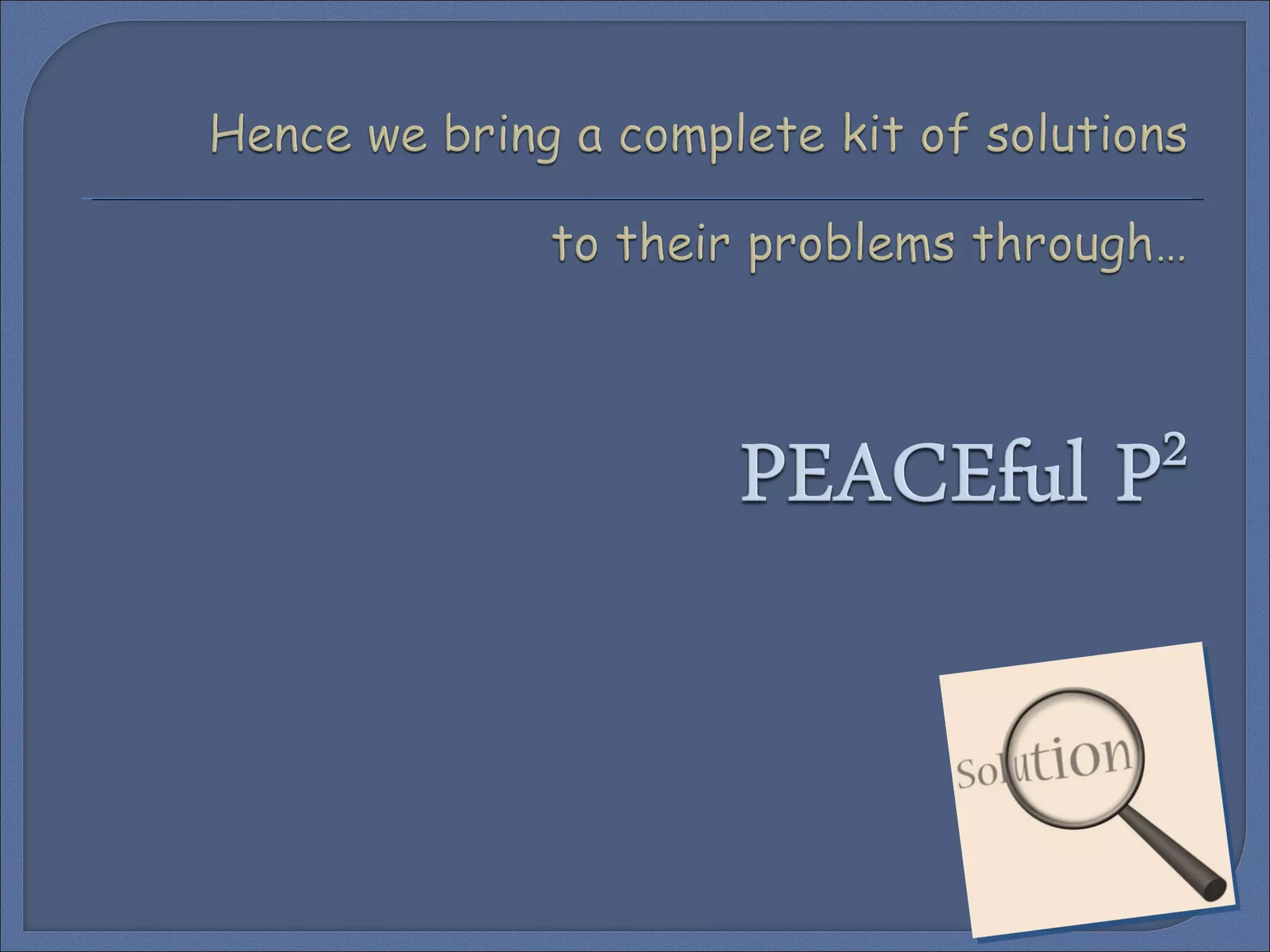 PEACE ppt | PPT